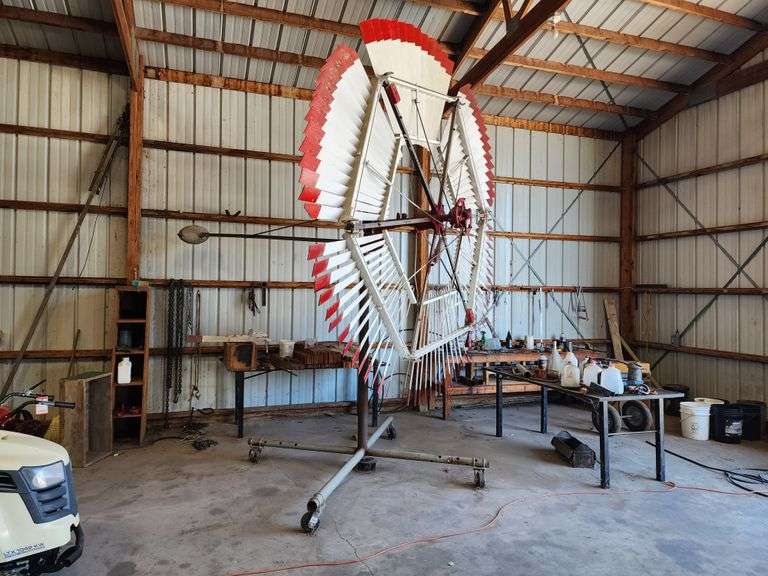 10FT Model L Monitor Vaneless Windmill - Adam Marshall Land & Auction, LLC