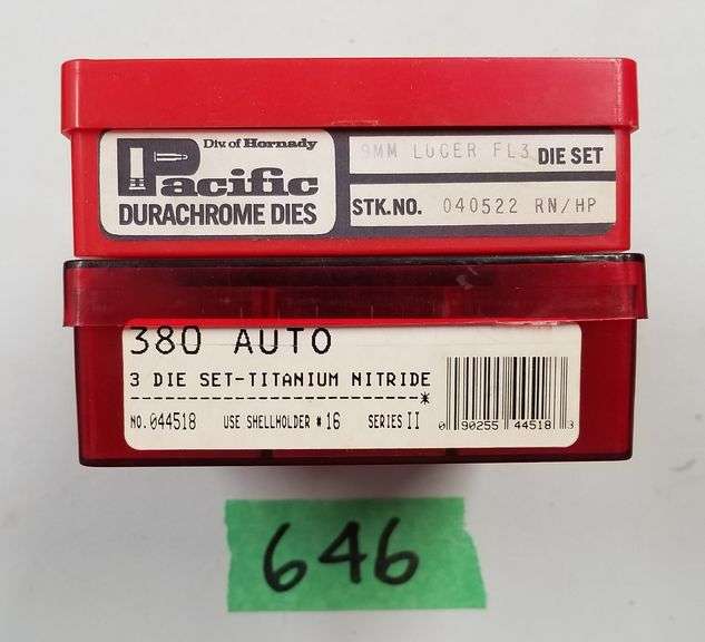 Pacific Reloading Die Sets - 9 MM Luger & 380 Auto - Adam Marshall Land ...