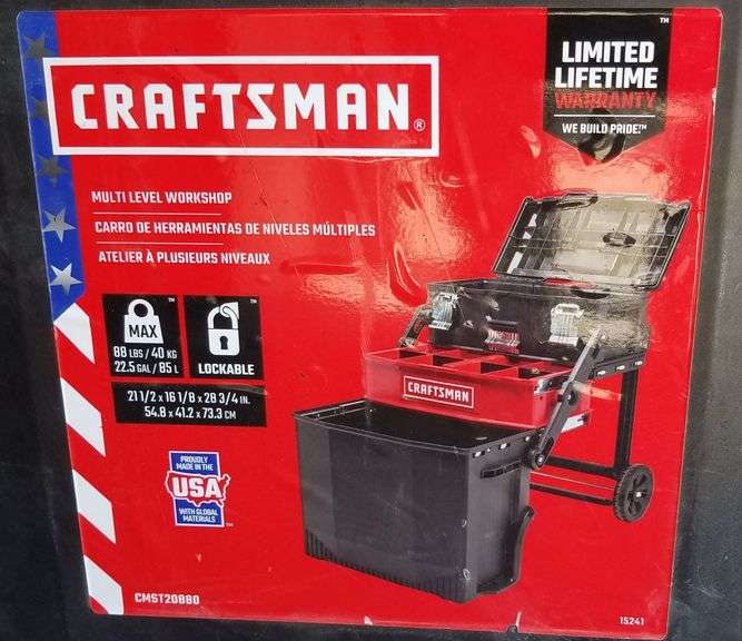 Craftsman Portable Multi Level Workshop - Adam Marshall Land & Auction, LLC