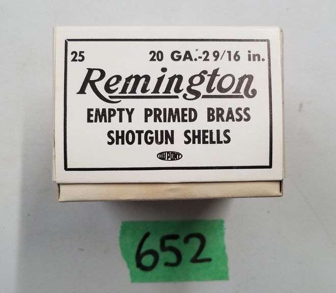 Remington Empty Primed Brass Shotgun Shells (1 X 25) - Adam Marshall ...