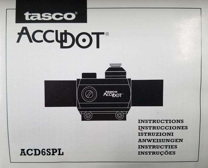 Tasco Accu Dot Red Dot Sights - (1) ACD6SPL & (1) ACD2PB - Adam ...