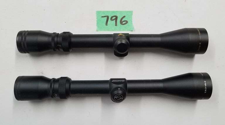 (2) Simmons Scopes - Prohunter 3-9X40WA & 3-9X40 8-Point - Adam ...