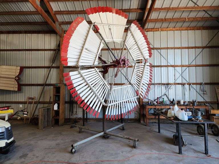 10FT Model L Monitor Vaneless Windmill - Adam Marshall Land & Auction, LLC