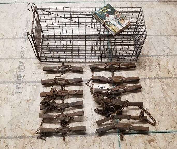 Traps - (6) #11 Victor Double Spring/Double Jaw, (6) Blake & Lamb #2 ...