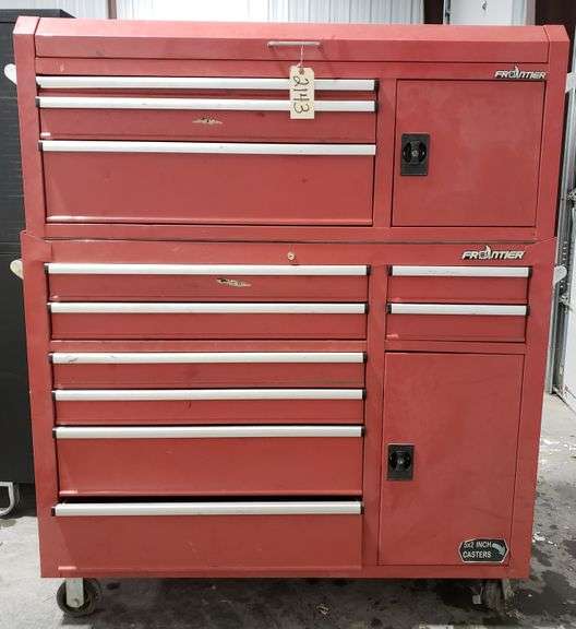 Frontier tool chest on wheels - Adam Marshall Land & Auction, LLC