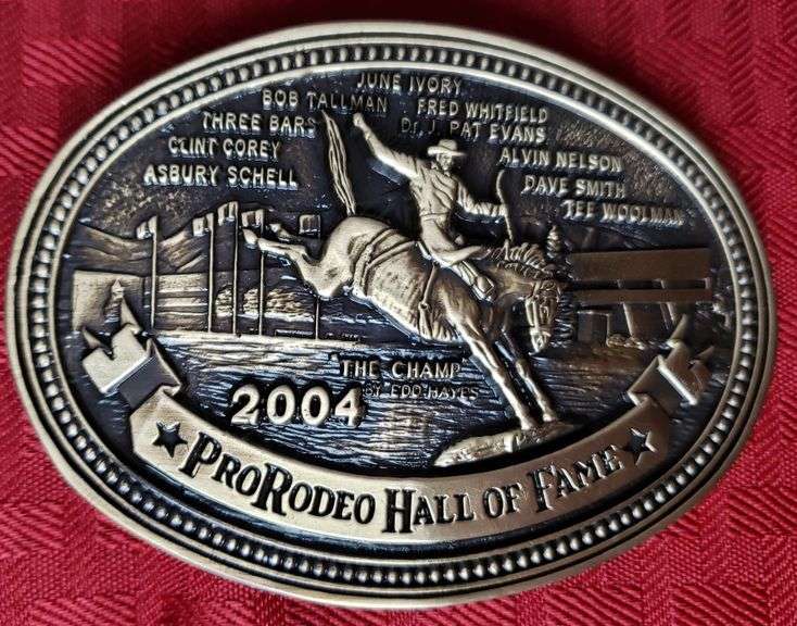 Pro Rodeo Hall of Fame Buckle 2004 #095 - Adam Marshall Land & Auction, LLC