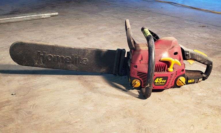 Homelite 18" Chain Saw (No Chain) - Adam Marshall Land & Auction, LLC