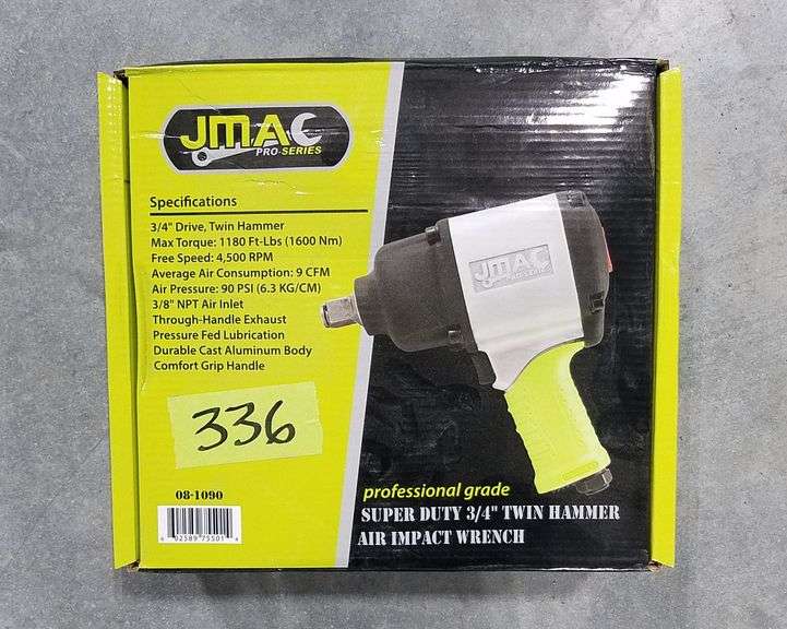 JMAC Pro-Series Super Duty 3/4" Twin Hammer Impact Wrench - NIB - Adam ...