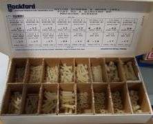 (3)Sharon Fastener Tray/Organizers W/Assorted Rockford Hardware ...