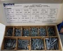 (3)Sharon Fastener Tray/Organizers W/Assorted Rockford Hardware ...