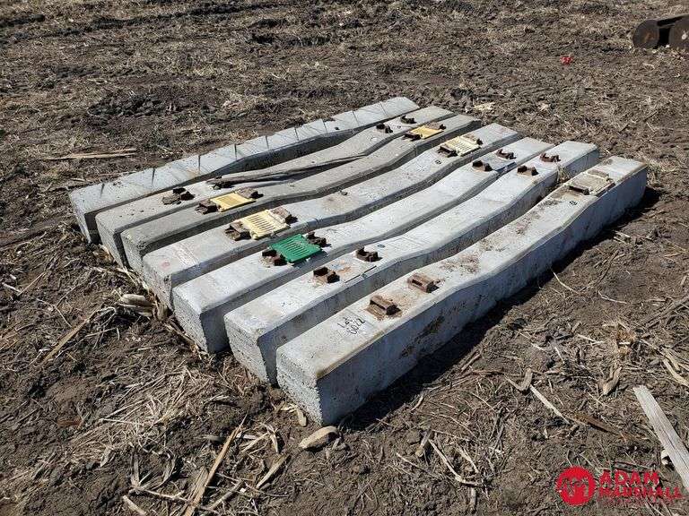(7) 10' Concrete Rail Ties - Adam Marshall Land & Auction, LLC