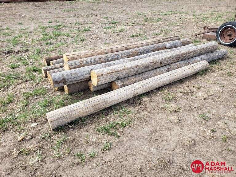 (15) Used Fence Posts, 10FT - Adam Marshall Land & Auction, LLC