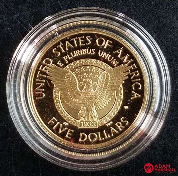 1997 Franklin Delano Roosevelt Memorial Commemorative Coin Proof Gold ...