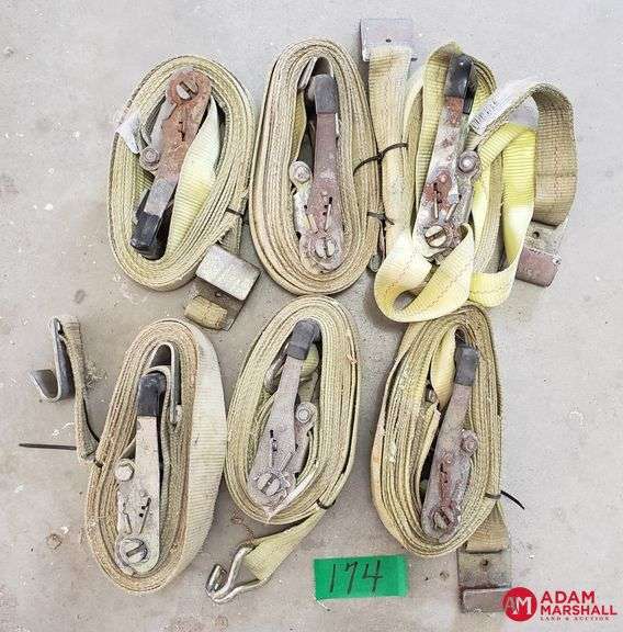 (6) Ratchet straps - Adam Marshall Land & Auction, LLC