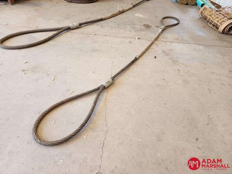 12FT Steel Cable Sling 1.25" - Adam Marshall Land & Auction, LLC