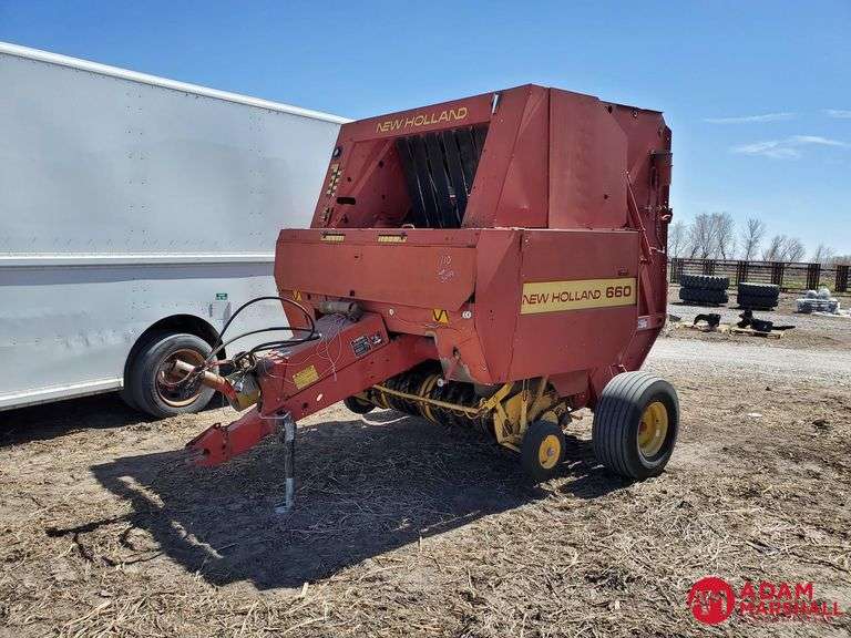 1995 New Holland 660 Round Baler - Adam Marshall Land & Auction, LLC