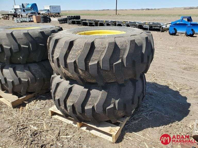 (2) Tires & Rims, 19.5L-24 - Adam Marshall Land & Auction, LLC