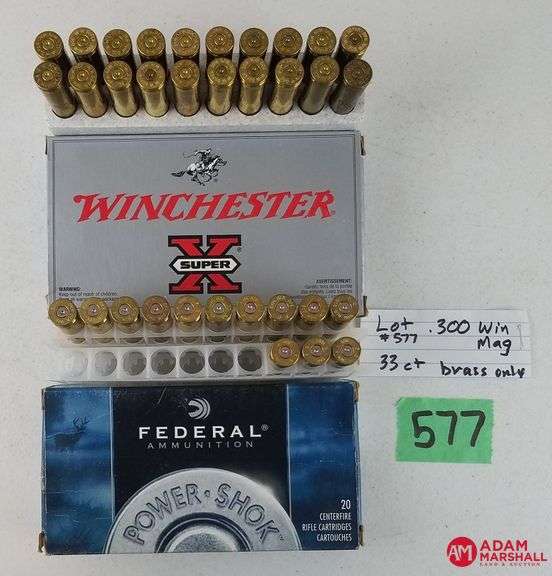 Brass Only - Assorted 300 Win Mag (33 Count) - Adam Marshall Land ...
