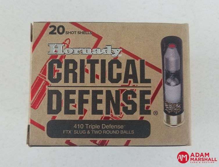 Hornady Critical Defense - 410 Triple Defense, FTX Slug & Two Round ...