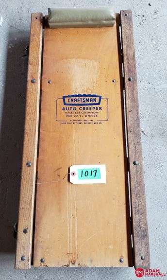 Vintage Craftsman Auto Creeper - Adam Marshall Land & Auction, LLC