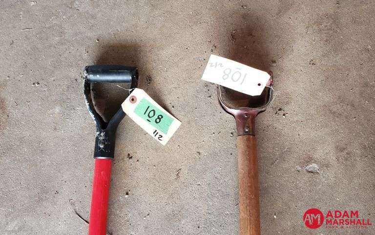 Tile Spade & Grain Scoop - Adam Marshall Land & Auction, LLC