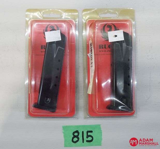 (2) Ruger 10 Rd 40 Auto Magazines - P91/P944/PC4 - Adam Marshall Land ...