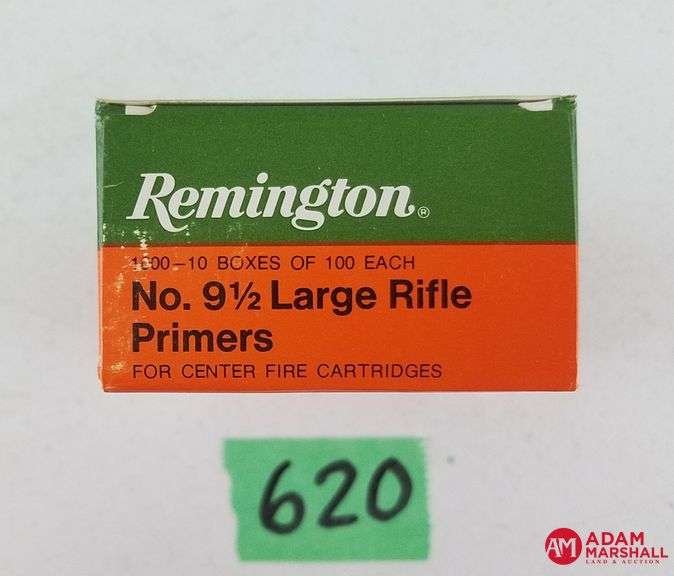 Remington No.9-1/2 Large Rifle Primers (10 X 100 = Box Of 1000) - Adam ...