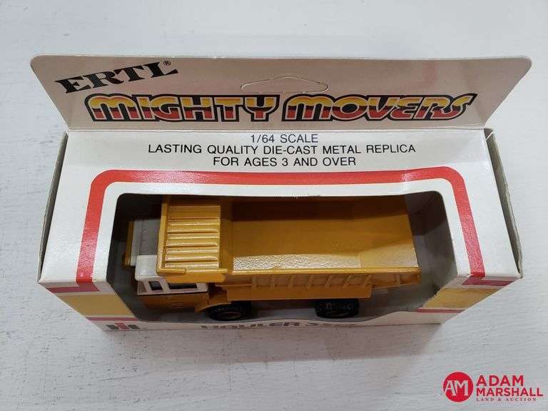 ERTL Mighty Movers 1/64 NIB Die cast metal:Hauler 350 #1852 and Backhoe ...