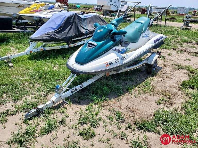 1997 SeaDoo GTX Bombardier Jetski w/ Trailer - Adam Marshall Land ...