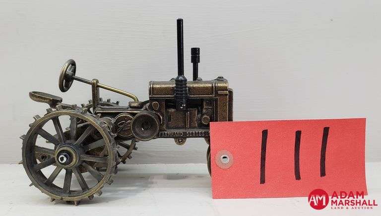 Farmhand Series 1988 Solid Brass Tractor - Adam Marshall Land & Auction ...