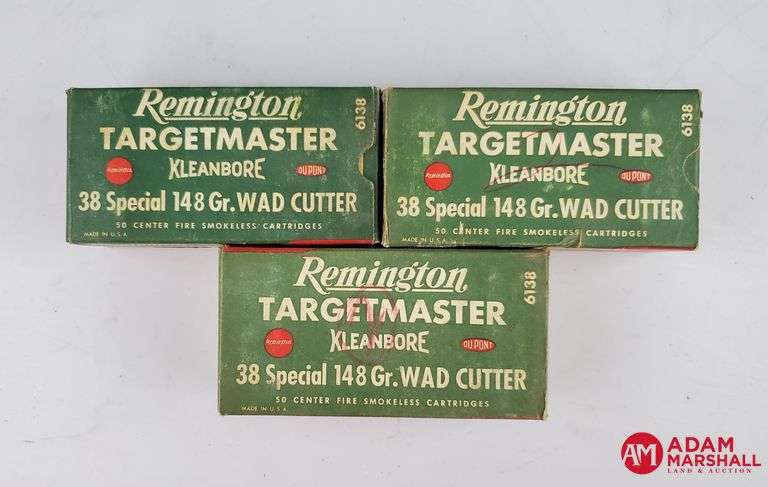 Vintage Remington Kleanbore Targetmaster - 38 Special, 148 Gr Wad ...