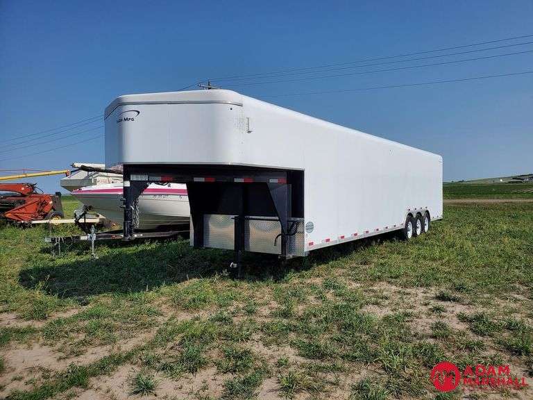 2015 Sharp 32FT Gooseneck Cargo Trailer - Adam Marshall Land & Auction, LLC