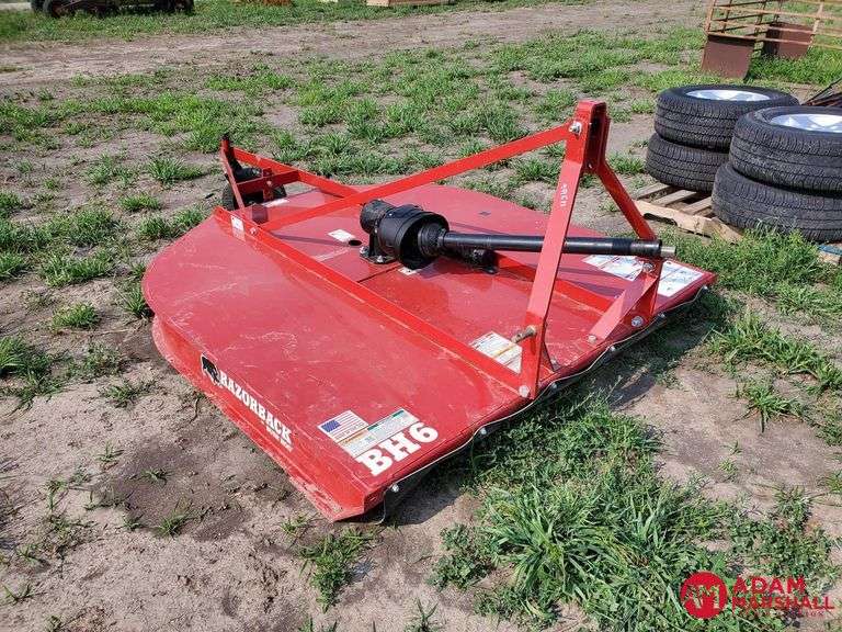Razorback BH6 Bush Hog Rotary Mower, 6FT - Adam Marshall Land & Auction ...