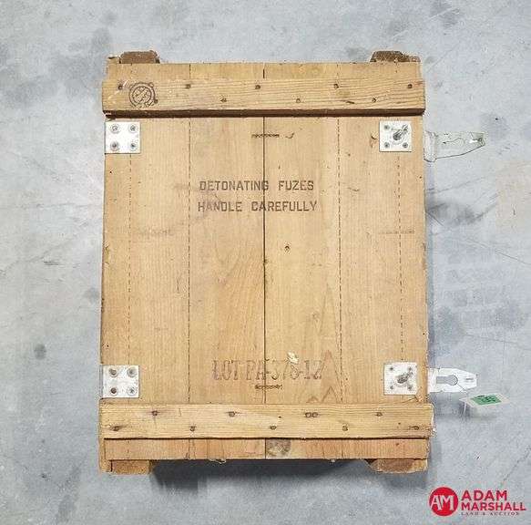 Detonating Fuzes Picatinny Arsenal Rocket BD M404 Wooden Crate - Adam ...