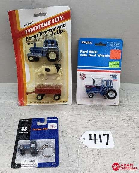 New Holland tractor key chain, Ford 8830 1/64, Tootsie Toy #2876 - Adam ...
