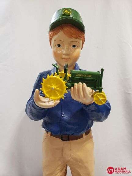 John Deere boy with tractor statue. SpecCast - Adam Marshall Land ...