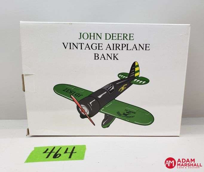 SpecCast John Deere Vintage Airplane bank #40019 - Adam Marshall Land ...