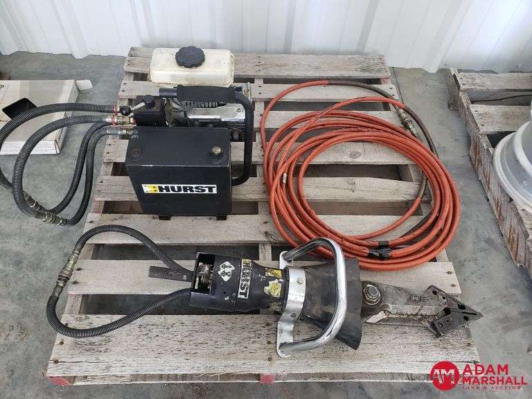 Set of Hurst Jaws of Life/Hydraulic hose. - Adam Marshall Land ...