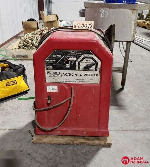 Lincoln Electric AC/DC Arc Welder - Adam Marshall Land & Auction, LLC