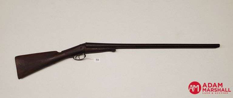 Geo Fisher Double Barrel Shotgun - 12 GA - Adam Marshall Land & Auction ...