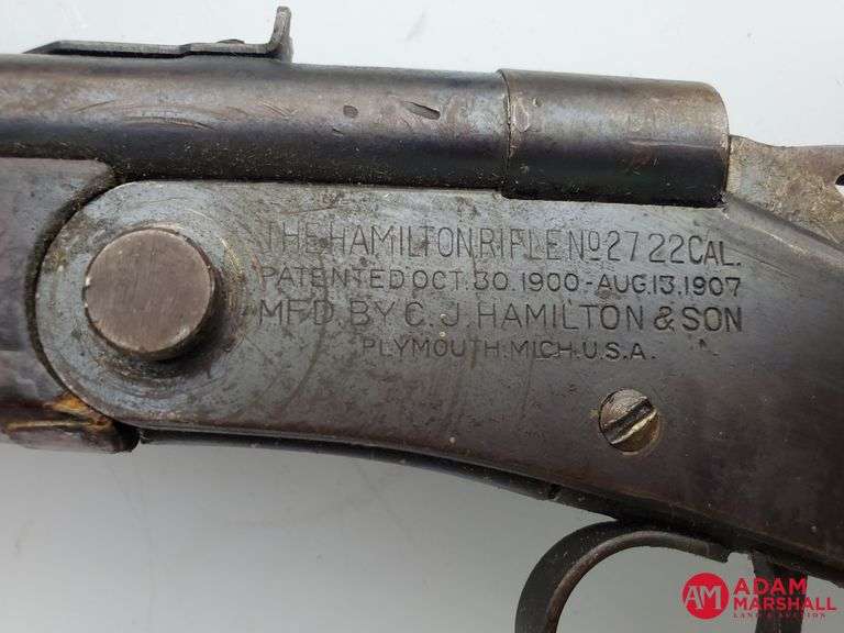 C.J. Hamilton & Sons No. 27 Single Shot Rifle - 22 LR - Adam Marshall ...