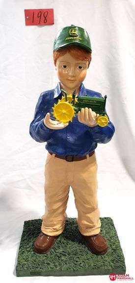 John Deere boy with tractor statue. SpecCast - Adam Marshall Land ...