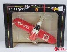 (2) Spec Cast Model Airplane banks:1929 Travel Air Model R & Beechcraft ...