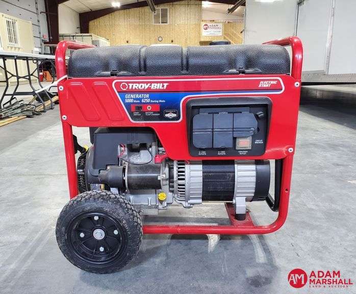Troy-Bilt Model 030343 Generator - 5,000 Watts W/Briggs & Stratton 1450 ...