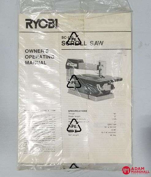 Ryobi Model SC160 16" Scroll Saw - Adam Marshall Land & Auction, LLC