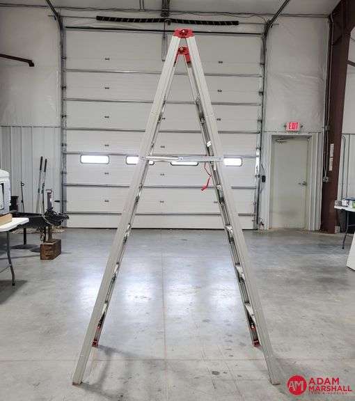 GP Logistics 7' Folding Ladder - Adam Marshall Land & Auction, LLC