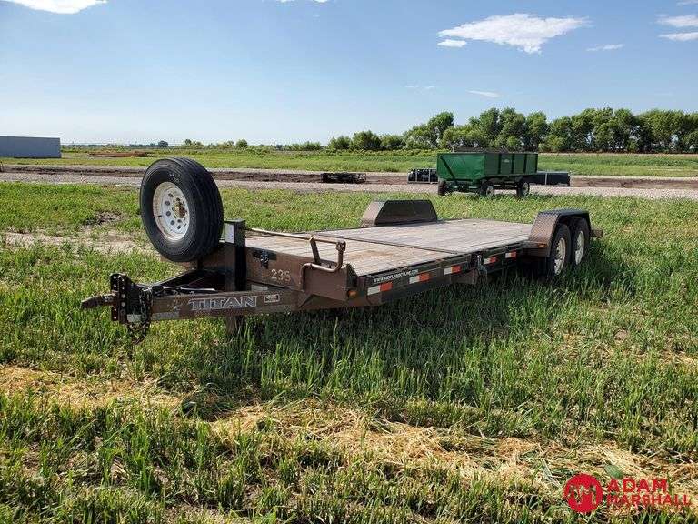 2015 Titan 22FT Tilt Deck Trailer - Adam Marshall Land & Auction, LLC
