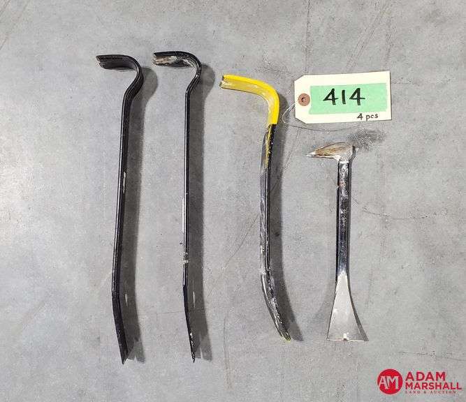 (4) Assorted Pry Bars - Adam Marshall Land & Auction, LLC
