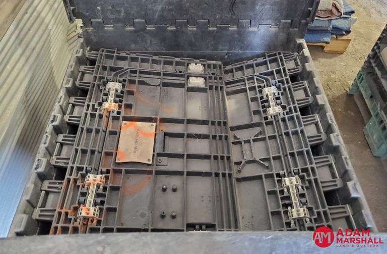 Ropack Folding Bulk Shipping Container W/ Extra Top Flap - 48" X 44" X ...