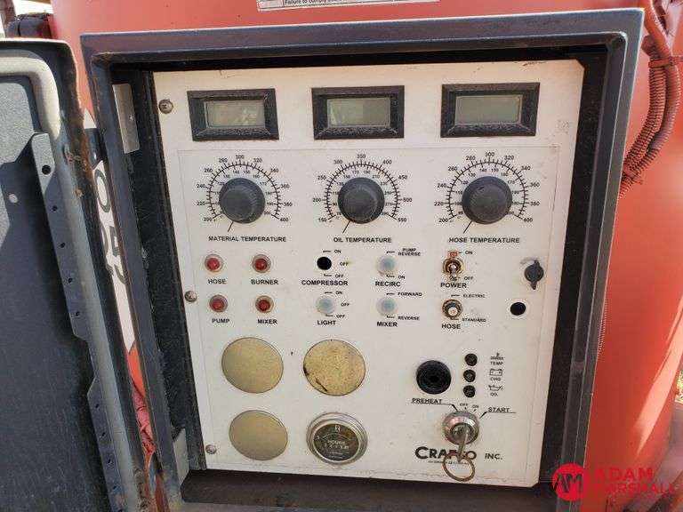 Crafco Super Shot 125 Diesel Tar Melter - Adam Marshall Land & Auction, LLC